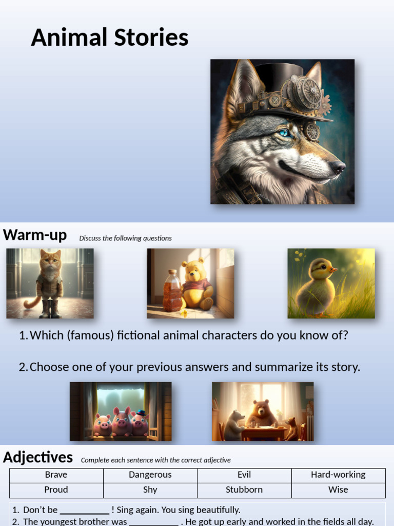 Animal Stories and Their Morals | PDF