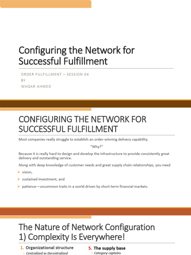Chapter 9 Configuring The Network | PDF | System | Supply Chain
