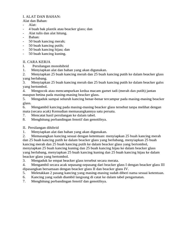 Kancing Genetika | PDF