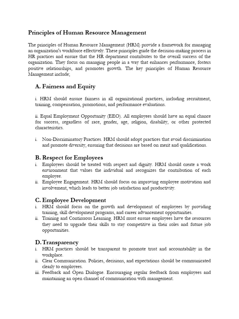Principles of Human Resource Management - 292939319 | PDF | Human ...