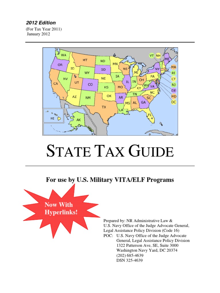 State Tax Guide | PDF | Personal Exemption (United States) | Capital ...