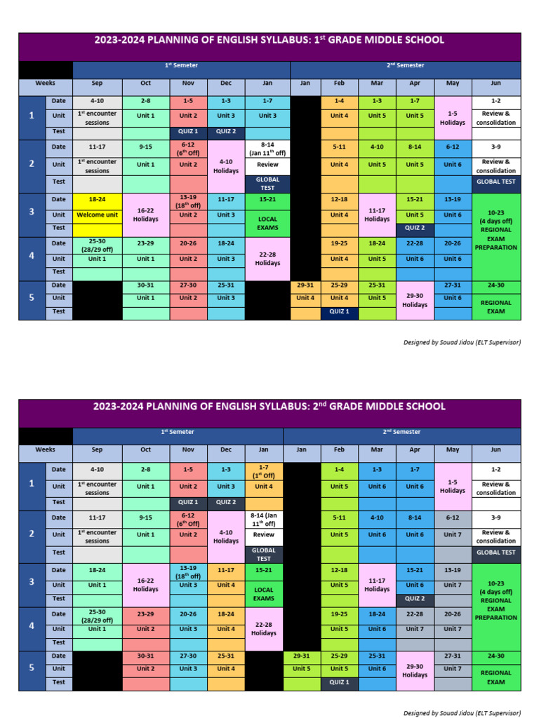 2023-2024 English Syllabus for Grades 1-3 | PDF | Academic Term ...