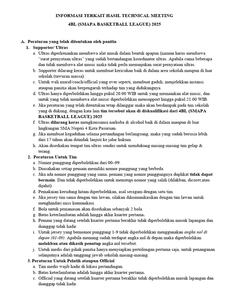 INFORMASI_TERKAIT_HASIL_TECHNICAL_MEETING_4BL[1] | PDF