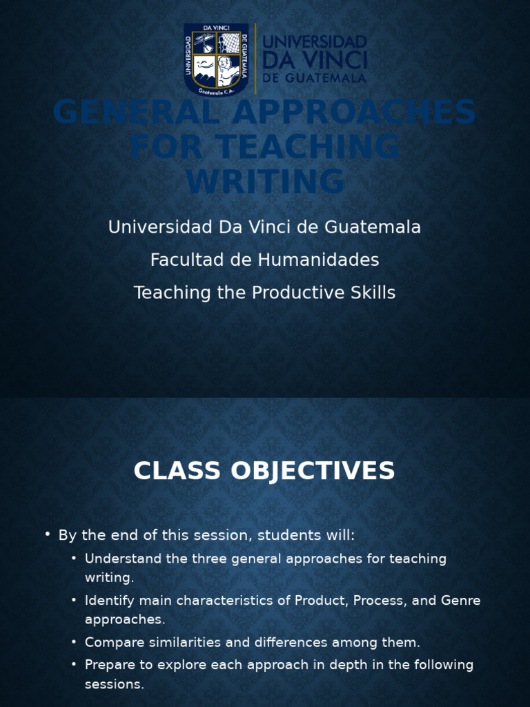 Class 3 General Approaches Writing | PDF | Writing | Genre