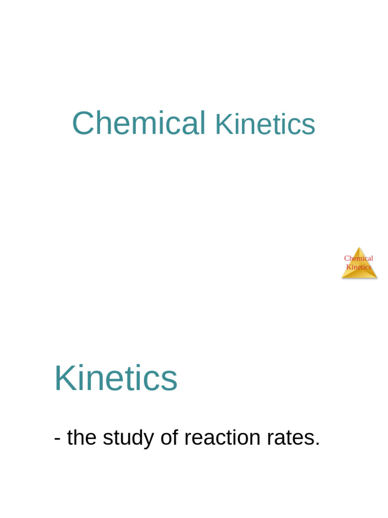 Kinetics Des | PDF | Reaction Rate | Chemical Kinetics