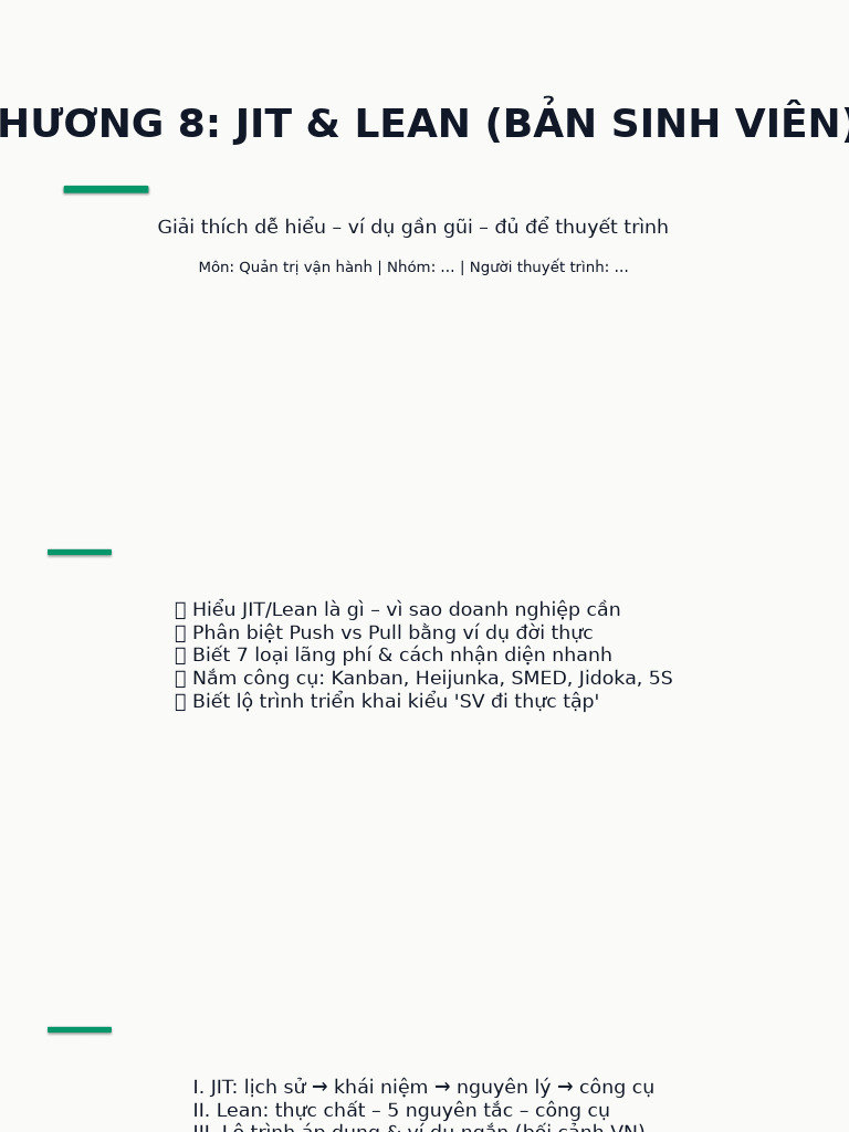 JIT Lean Student Edition | PDF