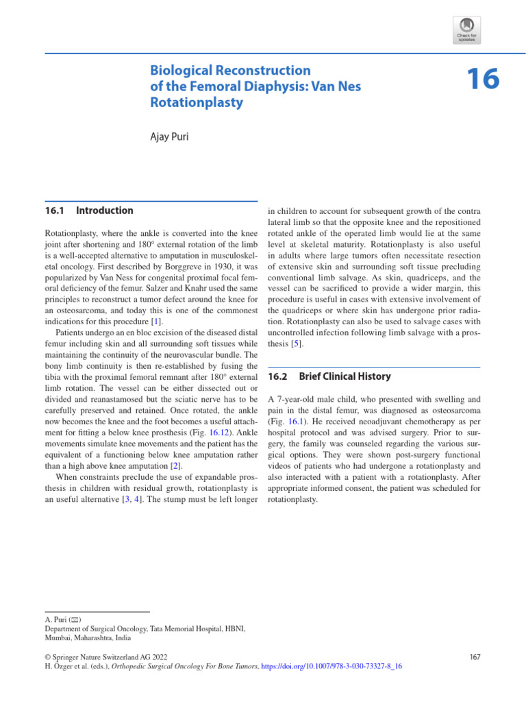 Van Nes Rotation Plasty Book Chapter 2022 | PDF | Knee | Anatomical ...