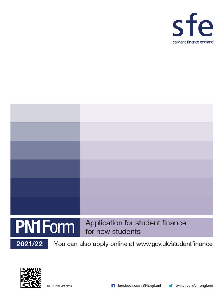 PN1 Form for Student Finance 2021/22 | PDF | Academic Degree | Diploma