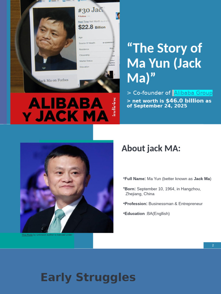 Jack Ma: Alibaba's Billionaire Co-Founder | PDF