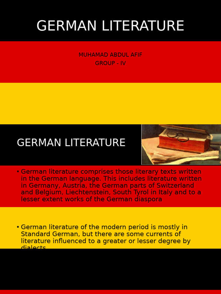 German Literature - Muhamad Abdul Afif | PDF | German Literature ...