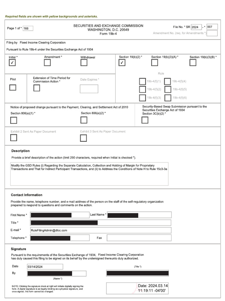 SR Ficc 2024 007 | PDF | Clearing (Finance) | Margin (Finance)