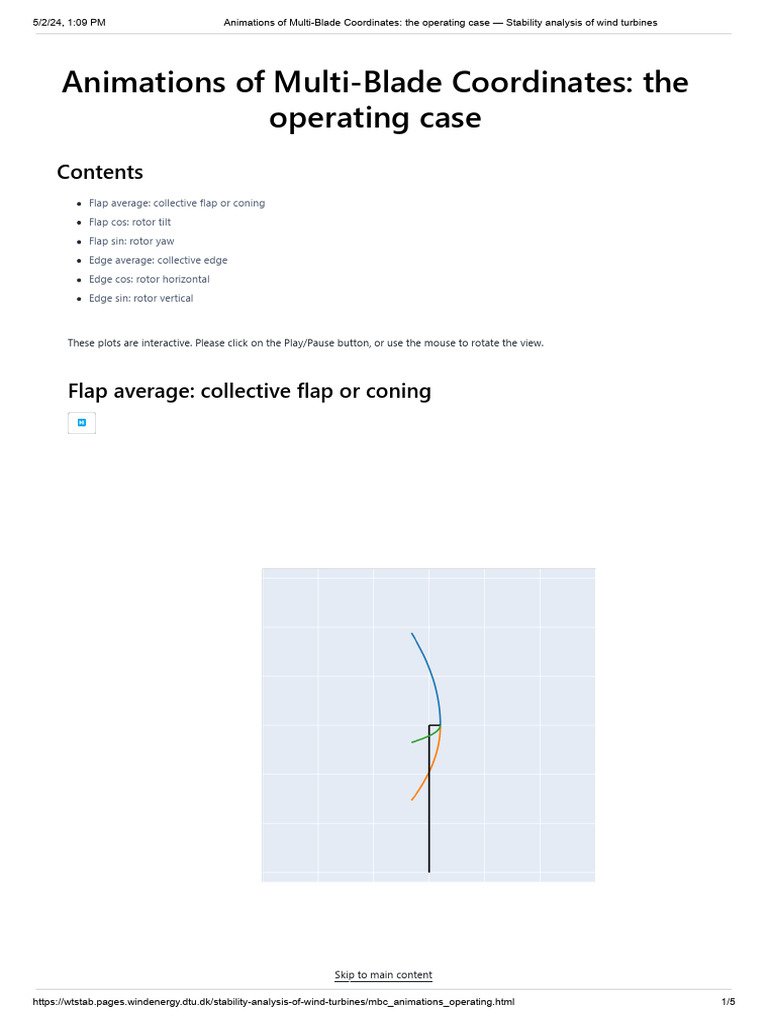 Multi-Blade Coordinate Animations | PDF | Turbine | Wind Turbine