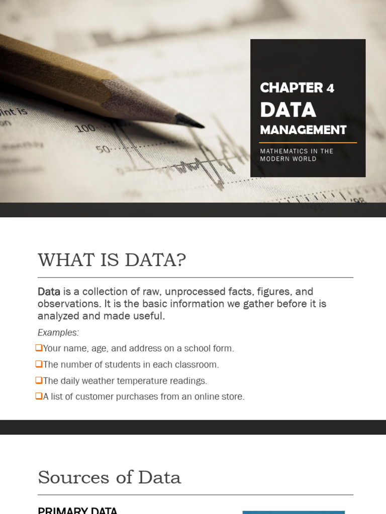 Understanding Data Management Basics | PDF | Level Of Measurement | Chart