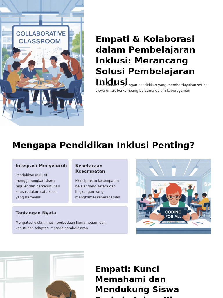 Pentingnya Kolaborasi dalam Pendidikan Inklusi | PDF