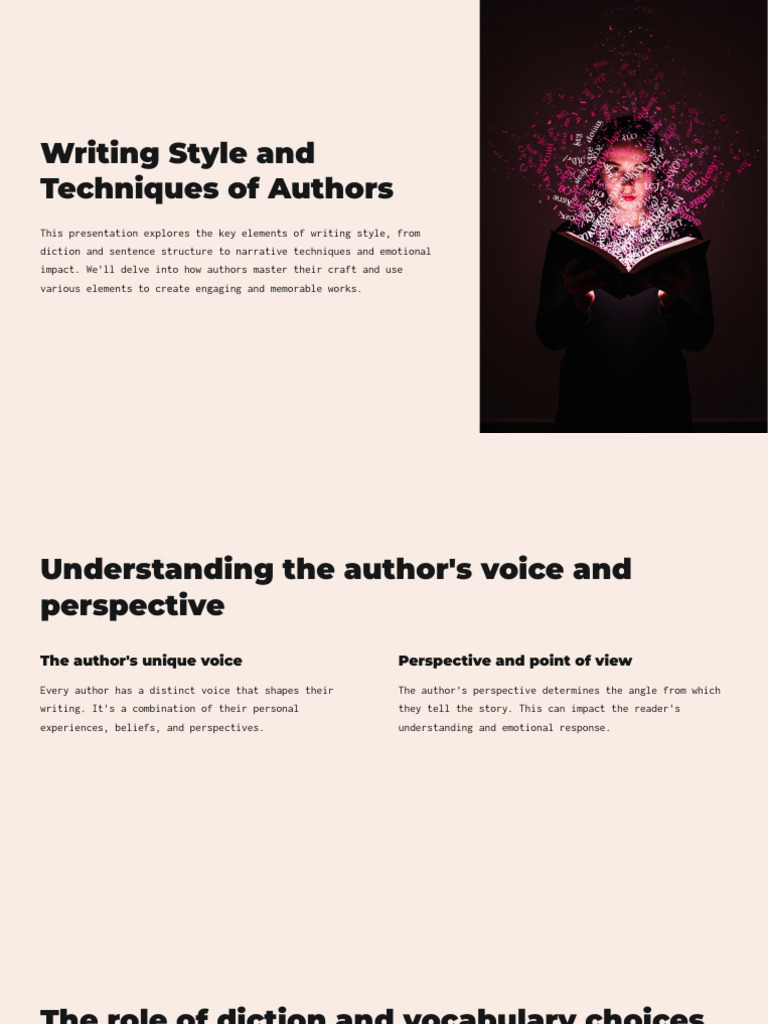 Mastering Author Writing Techniques | PDF | Narration | Experience