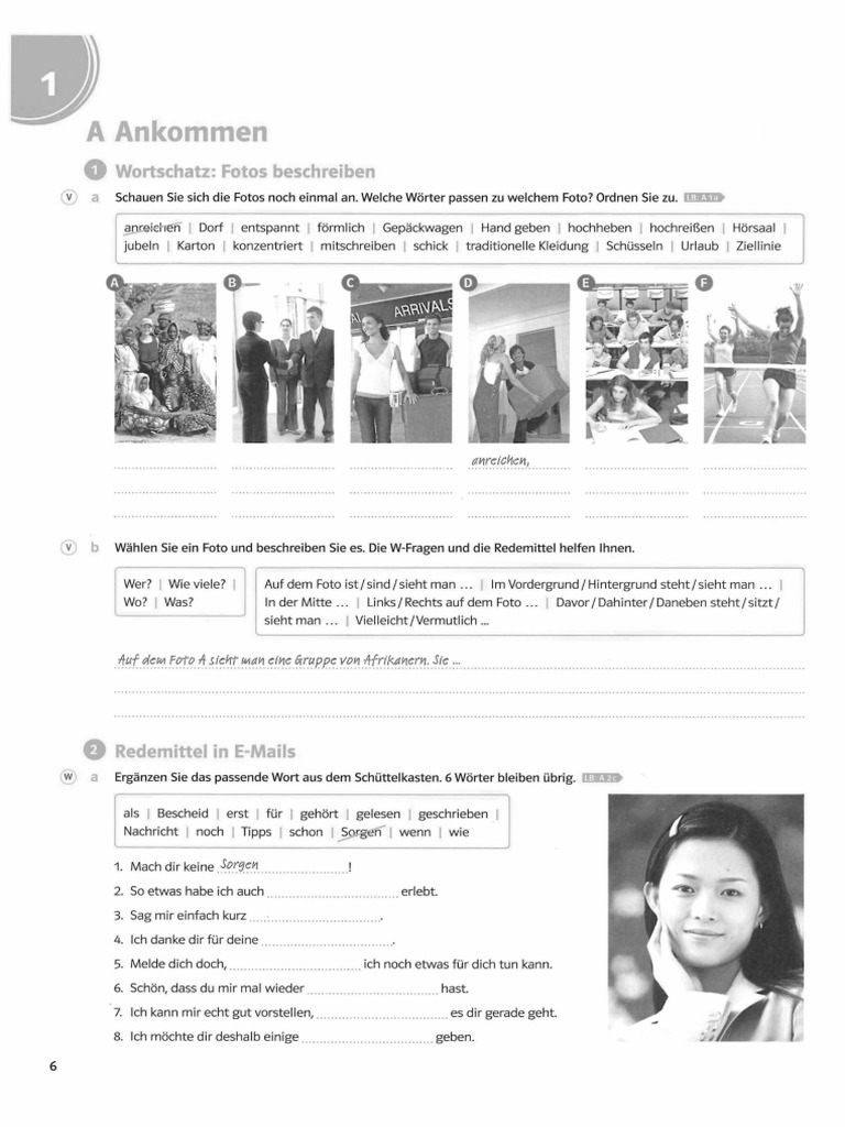Satzklammer + Aduso B1 Ejercicios MTPKT Int | PDF