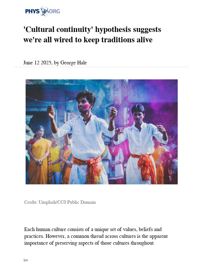 2025 06 Cultural Hypothesis Wired Traditions Alive 2 | PDF | Psychology ...