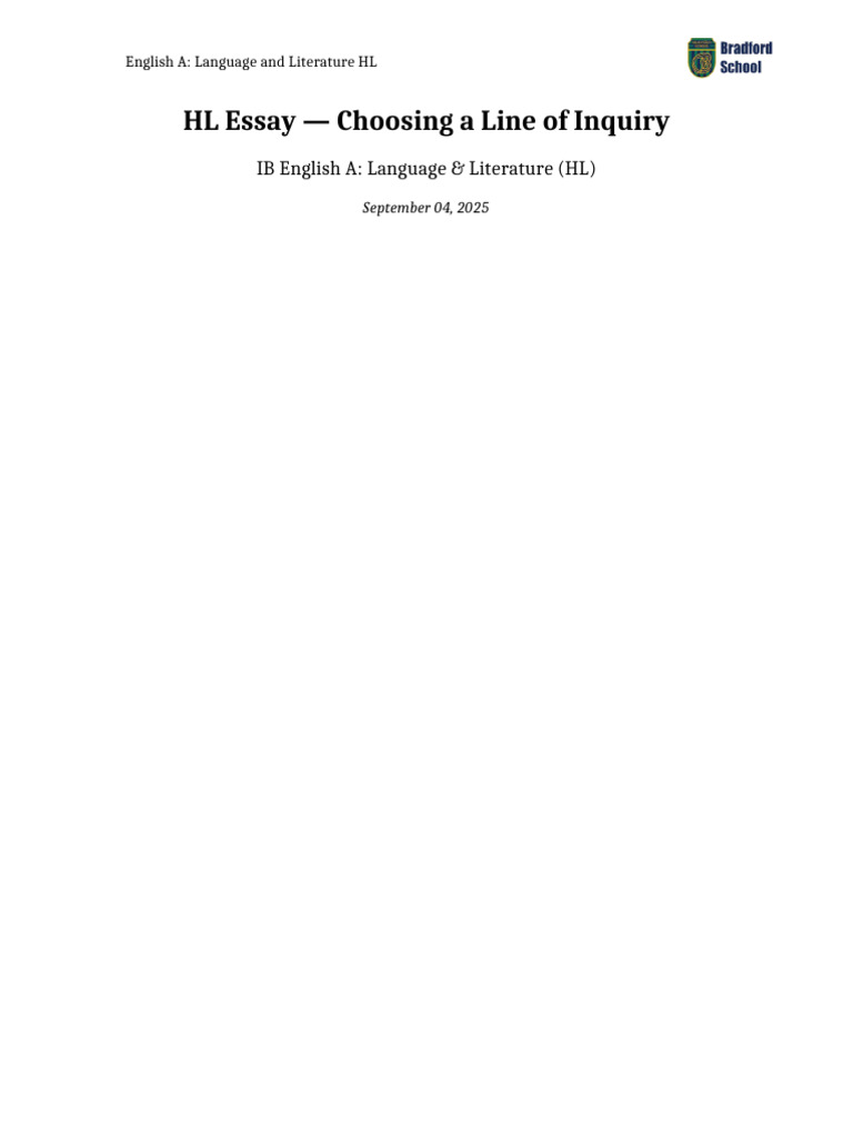 Crafting Effective Lines of Inquiry | PDF | The Great Gatsby | Essays