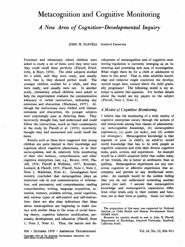 Tailieu Lam | PDF | Metacognition | Cognition