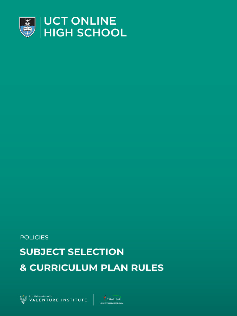 64491ae2a3be015834d45a1c - CAPS - Subject Selection & Curriculum Plan ...