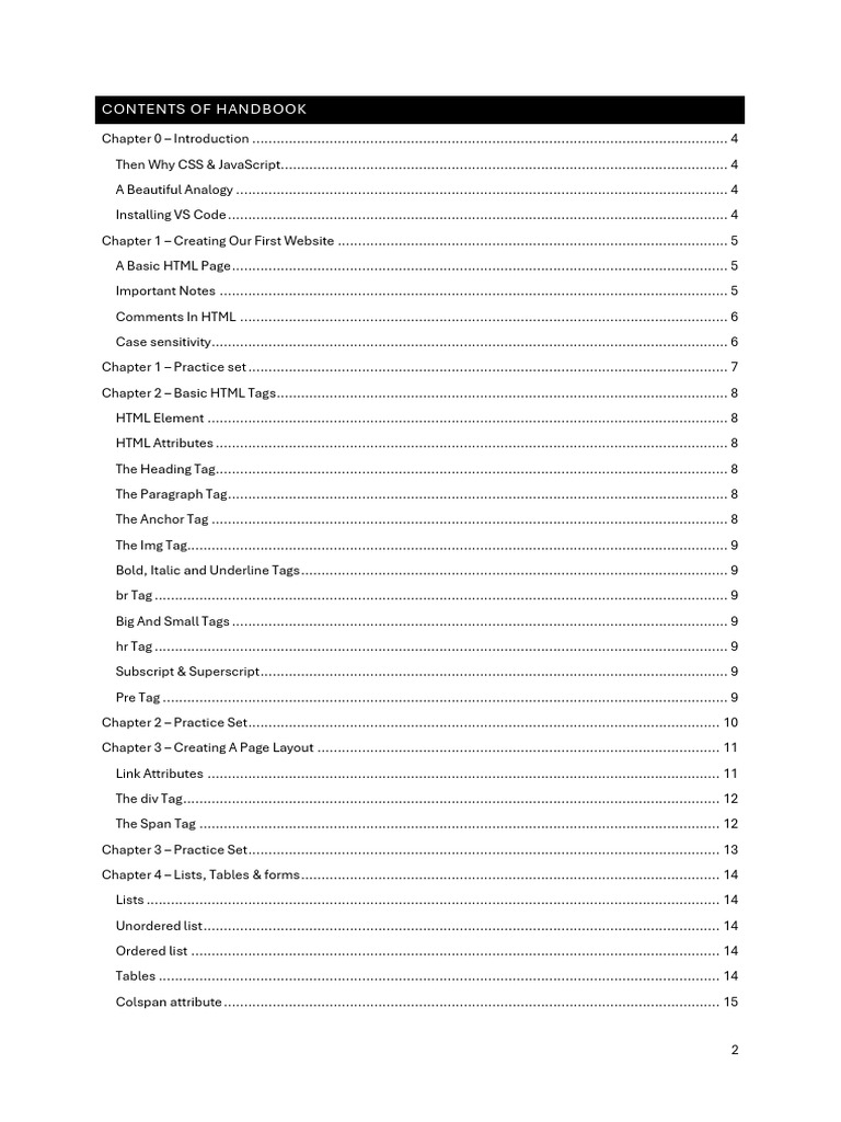 The Ultimate HTML Handbook-2 | PDF | Html Element | Html