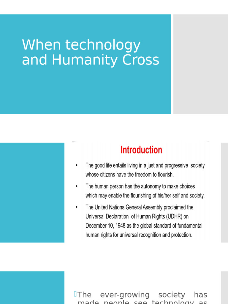 Chapter2 Lesson 3 When Technology and Humanity Cross | PDF