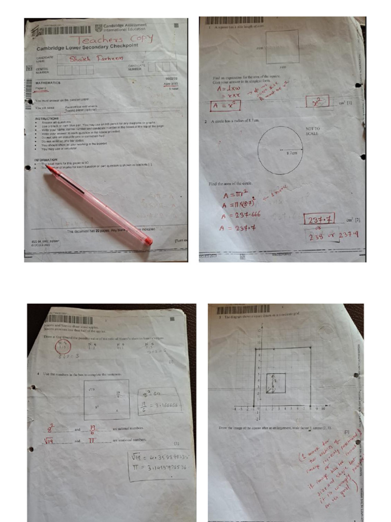 APRIL 2023 P2, Solution With Full Working | PDF