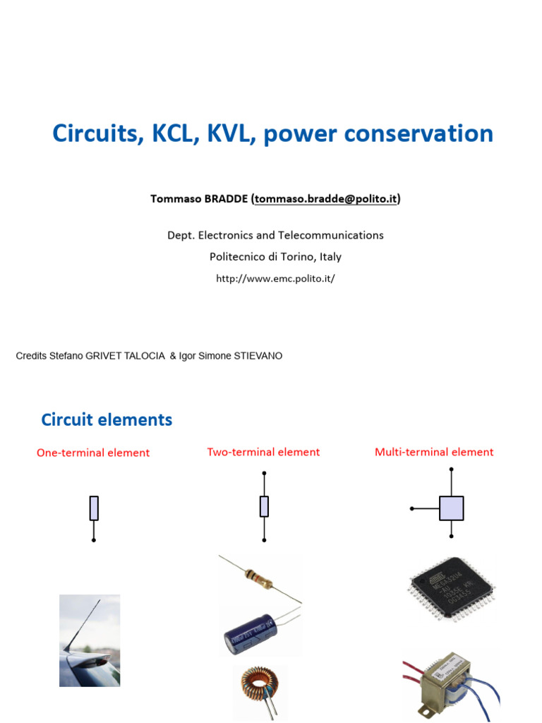 KCL, KVL, and Power Conservation in Circuits | PDF | Electrical Network ...