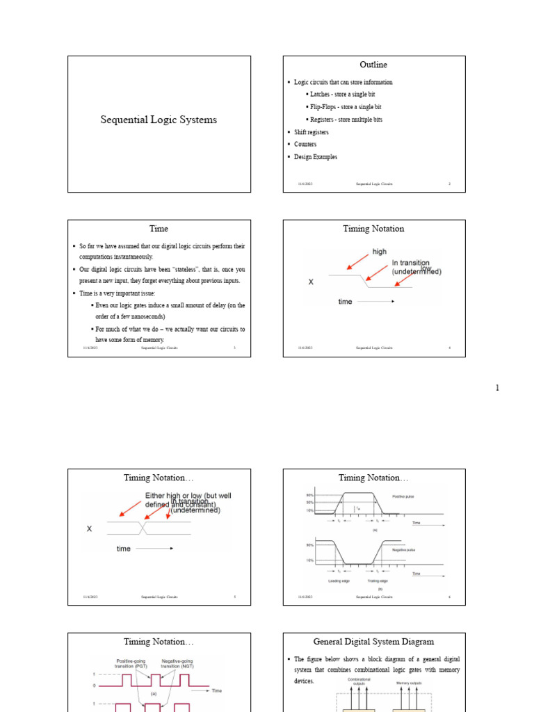 1.5 - Sequential Logic Circuits - Intro - and - SR-Latches | PDF ...