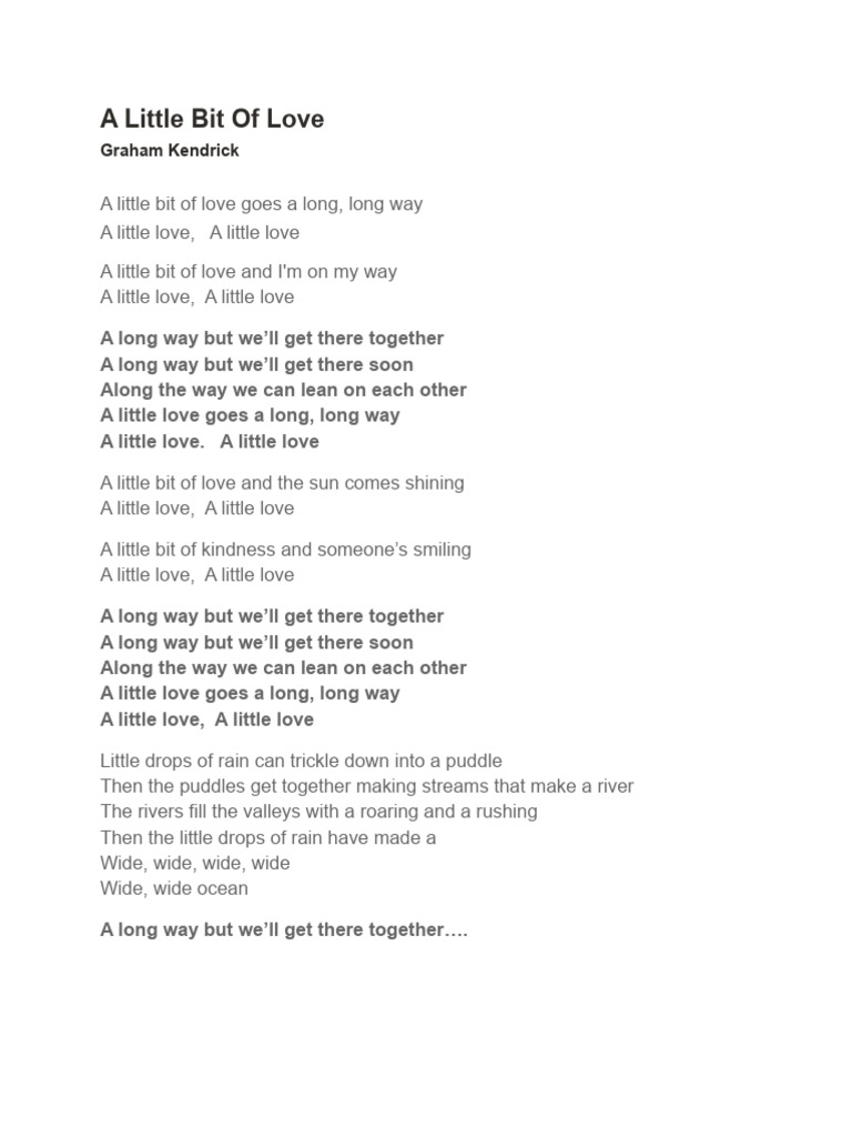 A Little Bit of Love | PDF