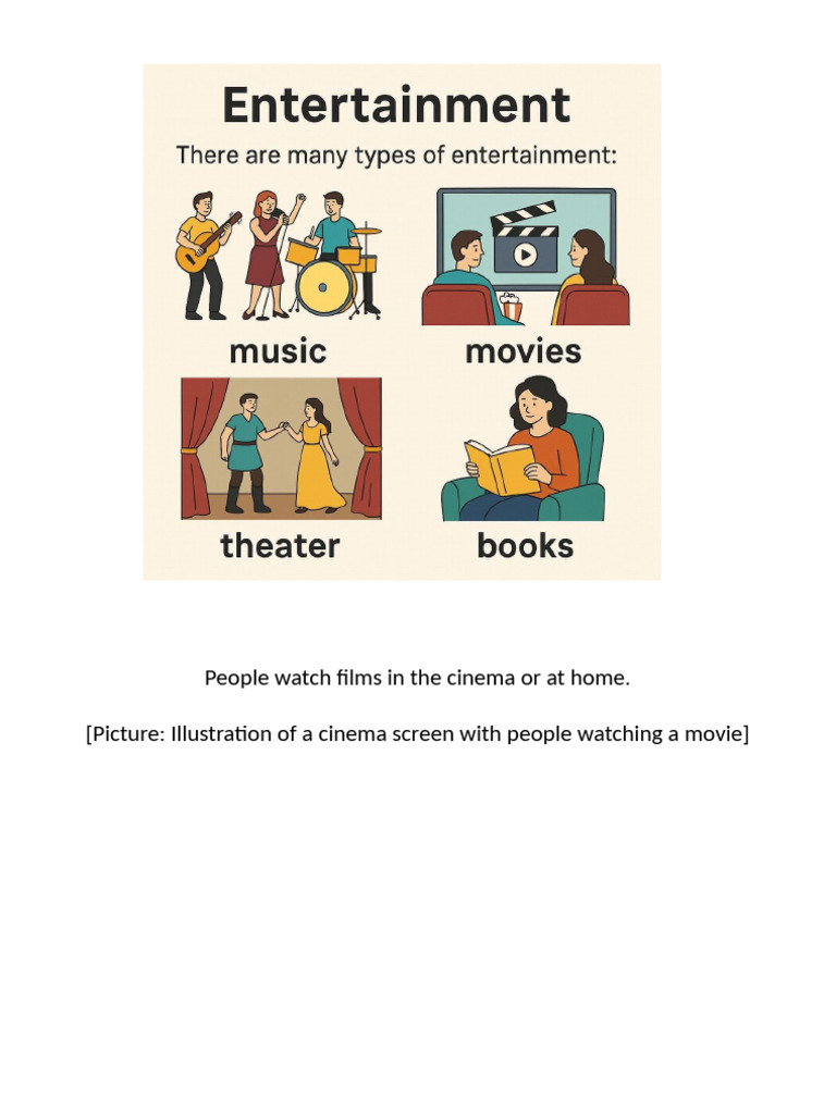Entertainment English Class | PDF