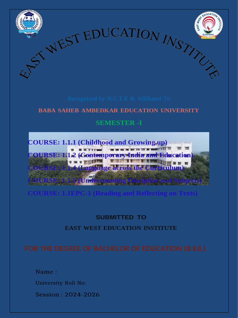 2024-2026 Practicum Front Page | PDF