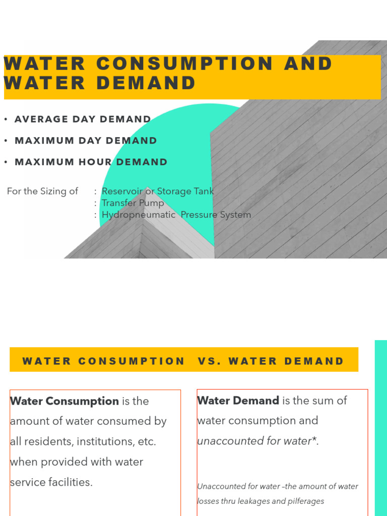 Water Demand and Consumption Analysis | PDF | Water | Demand
