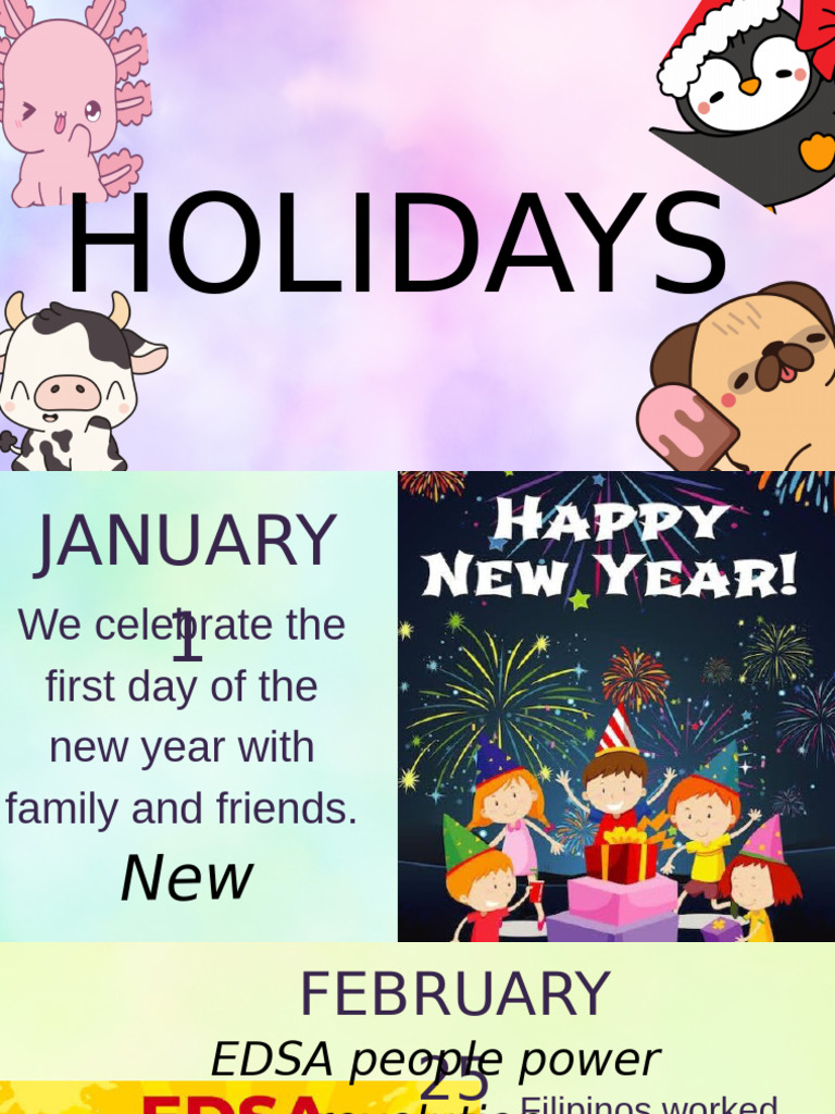 Holidays For Kindergarten 2 Physical and Natural Environment | PDF