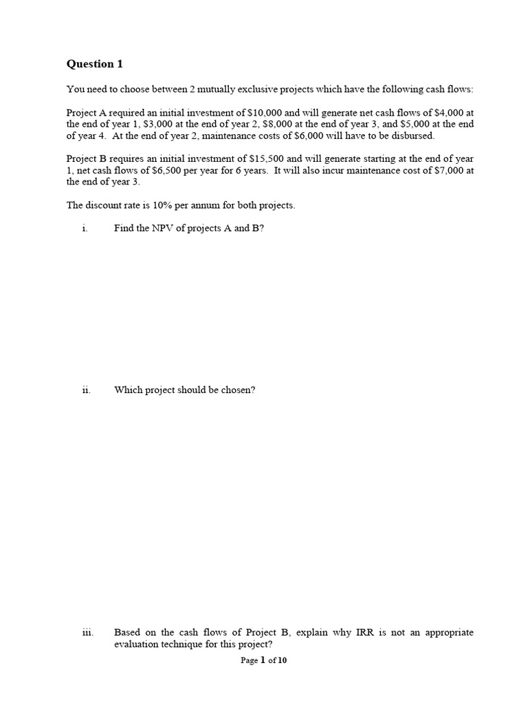 FNCE2000 Practice Questions | PDF | Cost Of Capital | Option (Finance)