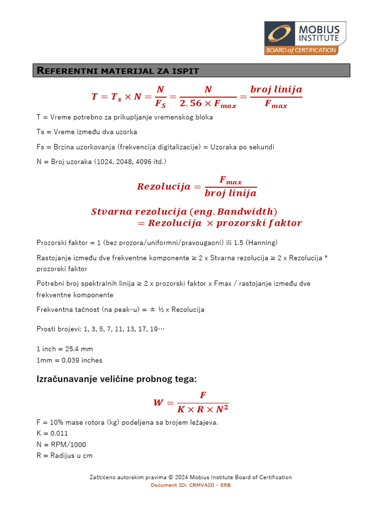 VCAT I III Reference Material SR | PDF