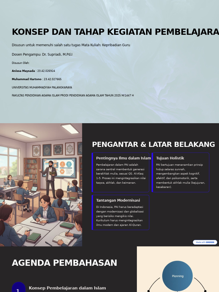 Konsep Dan Tahap Kegiatan Pembelajaran | PDF