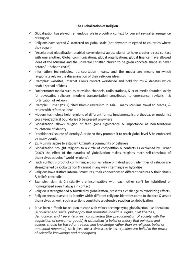 The Globalization of Religion | PDF | Human Migration | Total Fertility ...