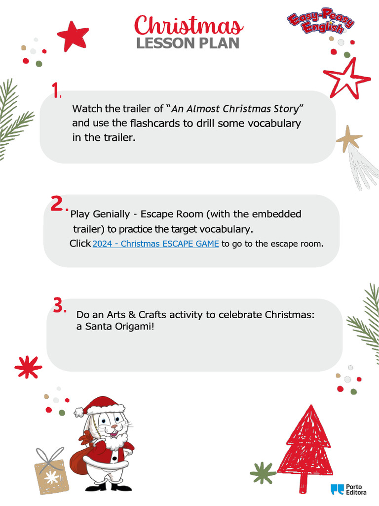 Easp 3 4 Christmas 2024 Lesson Plan | PDF