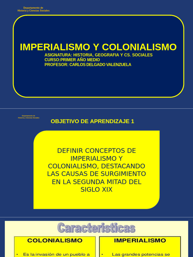 Historia-1° Imperialismo | PDF | Colonialismo | Imperialismo