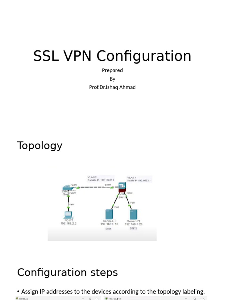 SSL VPN Configuration | PDF