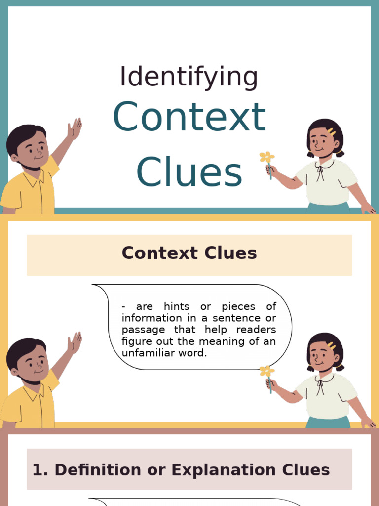 Types of Context Clues Explained | PDF