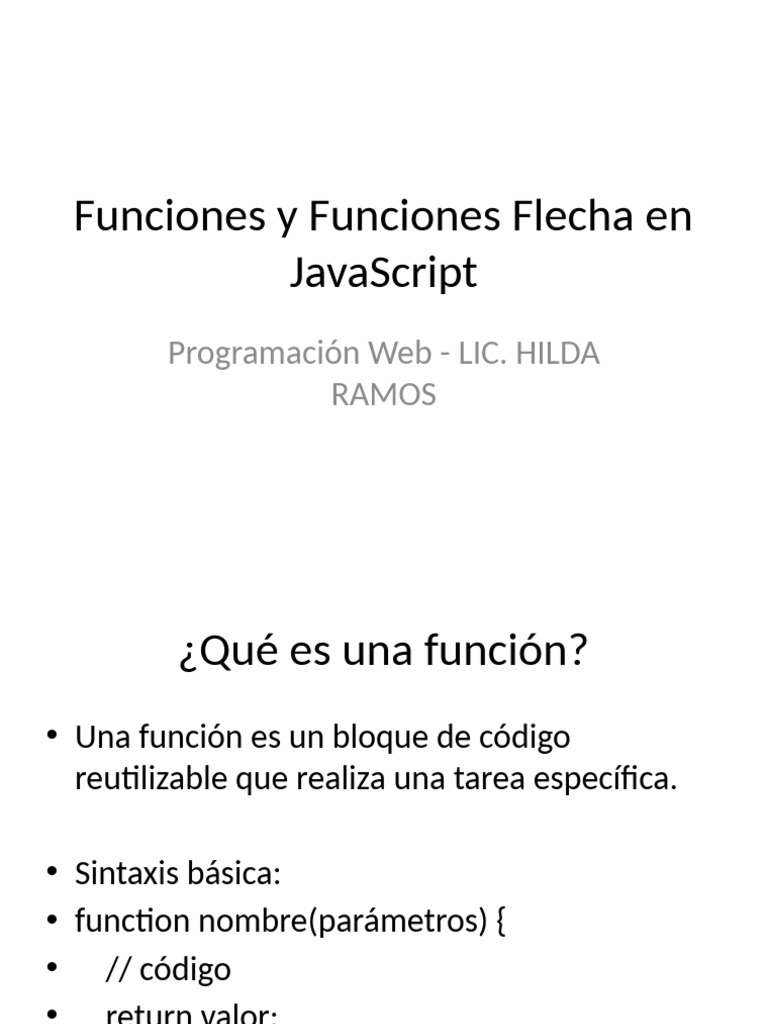 Funciones JS | PDF