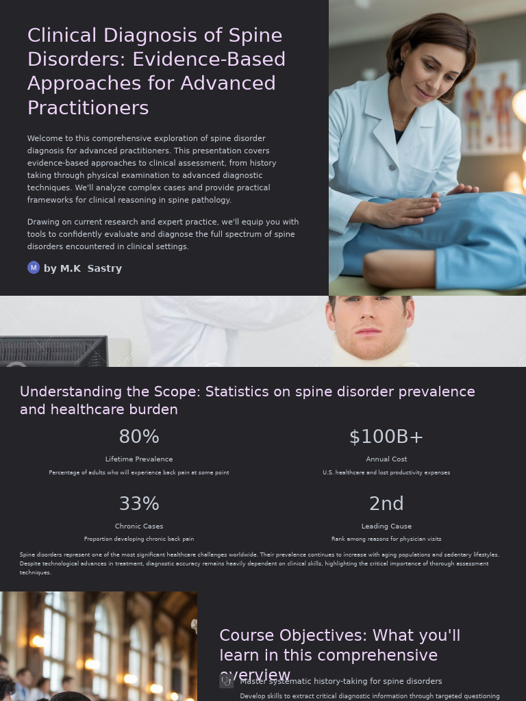 Evidence-Based Spine Disorder Diagnosis | PDF | Spinal Cord | Magnetic ...