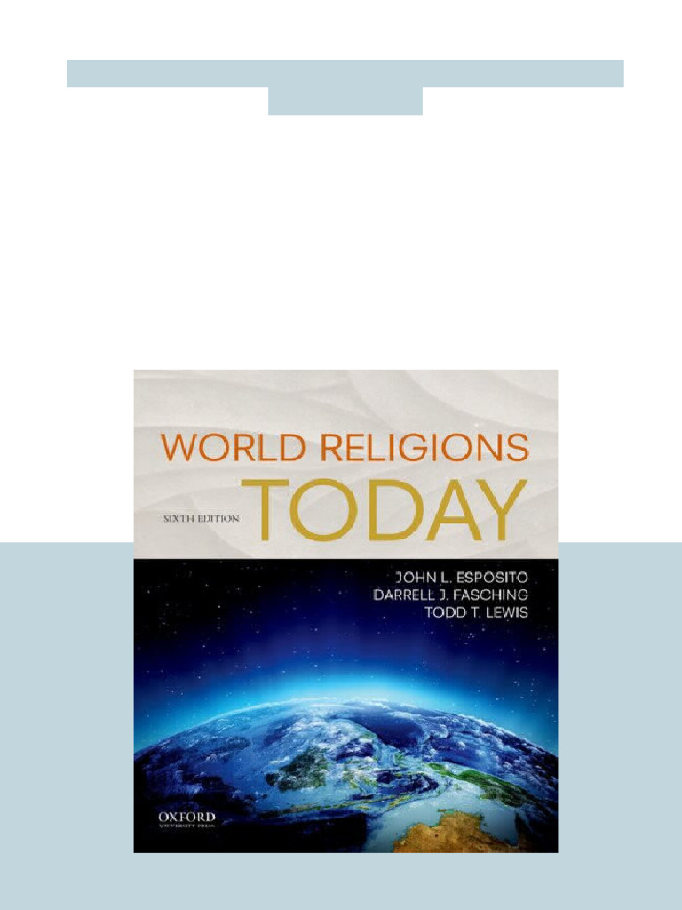 World Religions Today 6th Edition John L. Esposito Full Digital ...