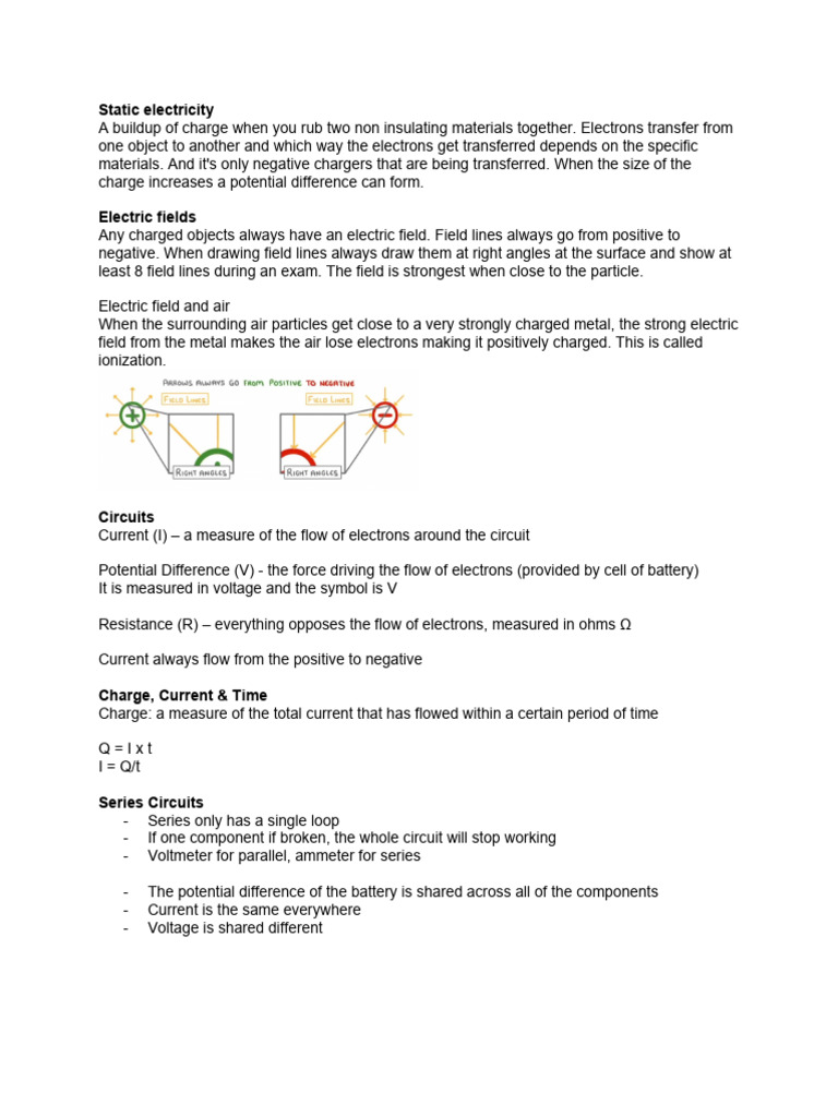 Understanding Static Electricity and Circuits | PDF