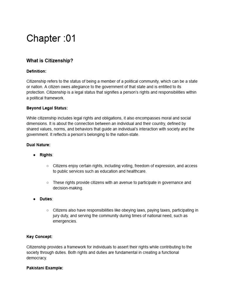 Understanding Citizenship and Public Ethics | PDF | Governance ...