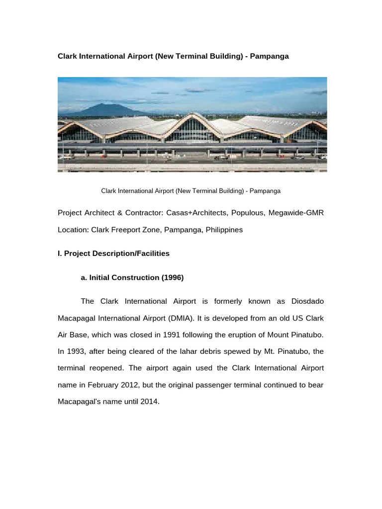 Clark International Airport Expansion Overview | PDF