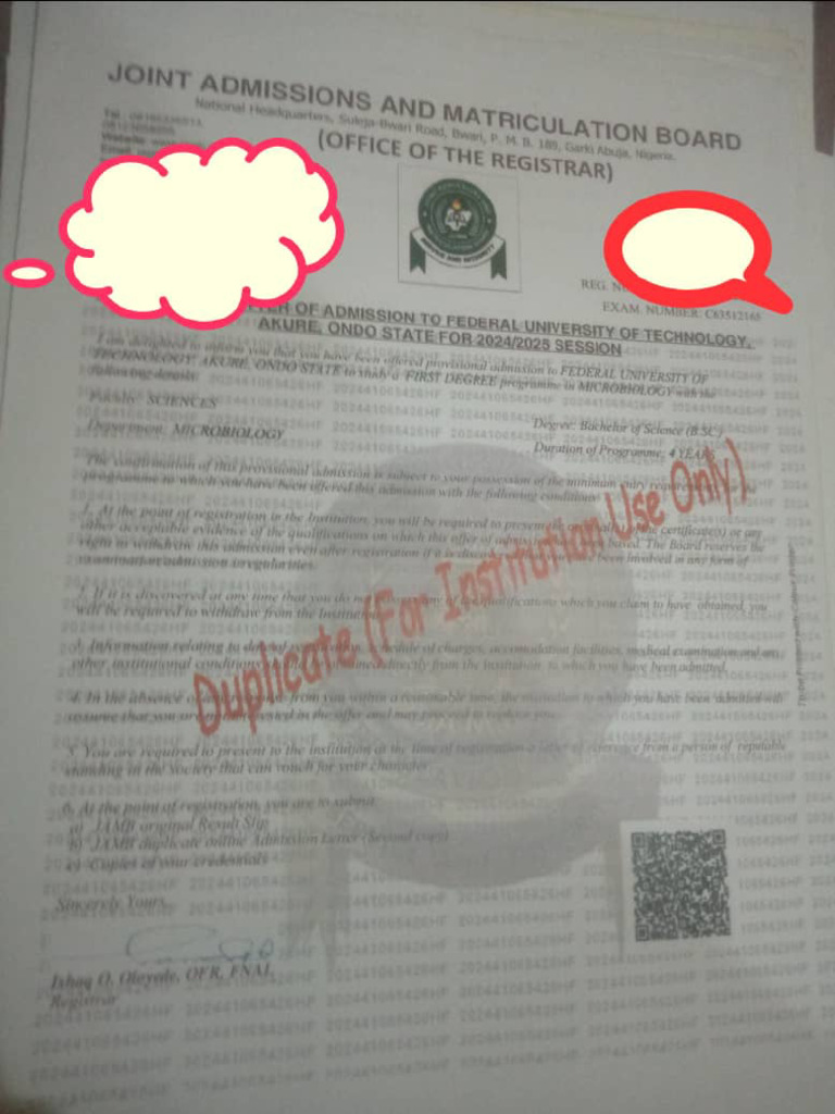 Admission Documents Samples | PDF