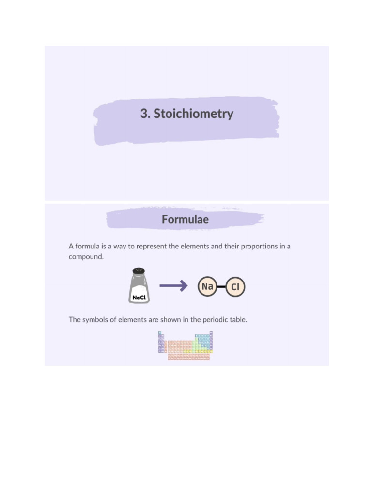 Stoichiometry | PDF